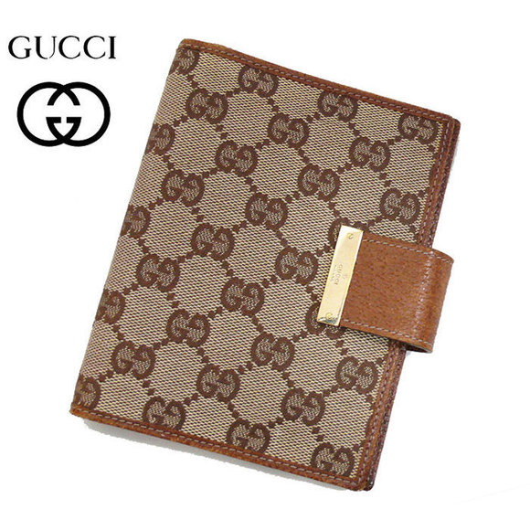 Gucci | Bags | Gucci Gg Pattern Notebook Cover Brown | Poshmark
